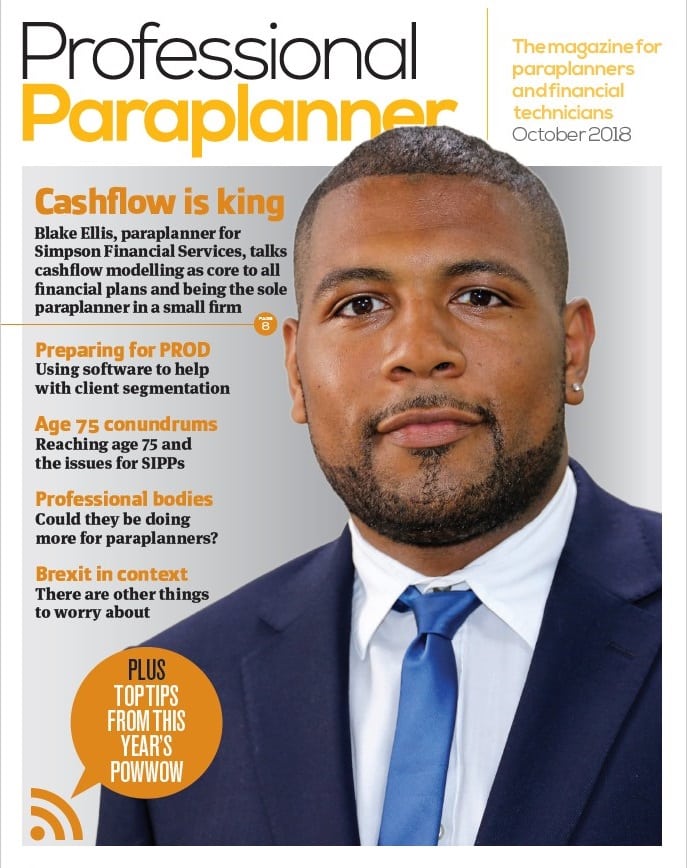 October 2018 - Professional Paraplanner