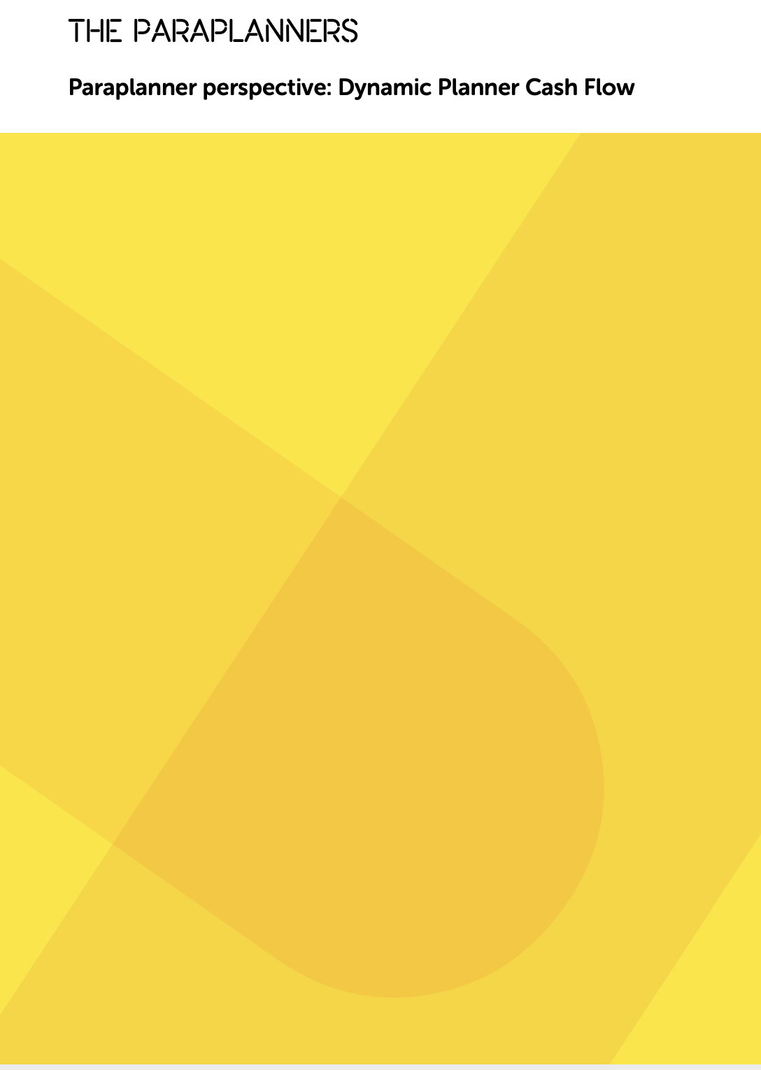 The Paraplanners review of Dynamic Planner’s new cashflow tool ...