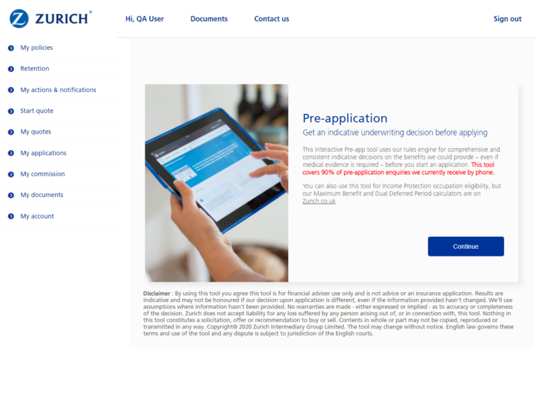 Zurich offers pre-application underwriting tool - Professional Paraplanner
