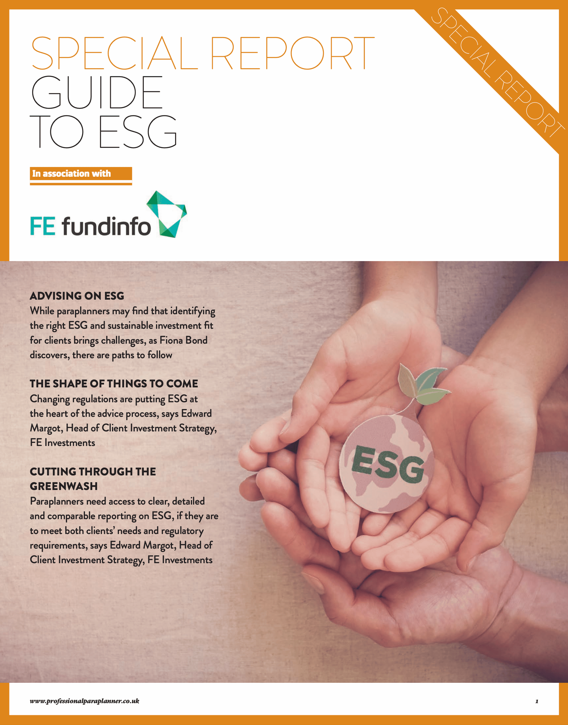 Special Report: Download your Guide to ESG - Professional Paraplanner