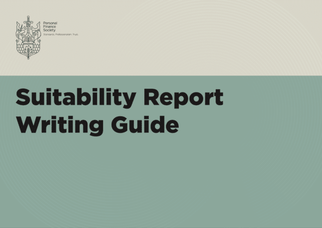 Paraplanners author PFS suitability report writing guide - Professional ...